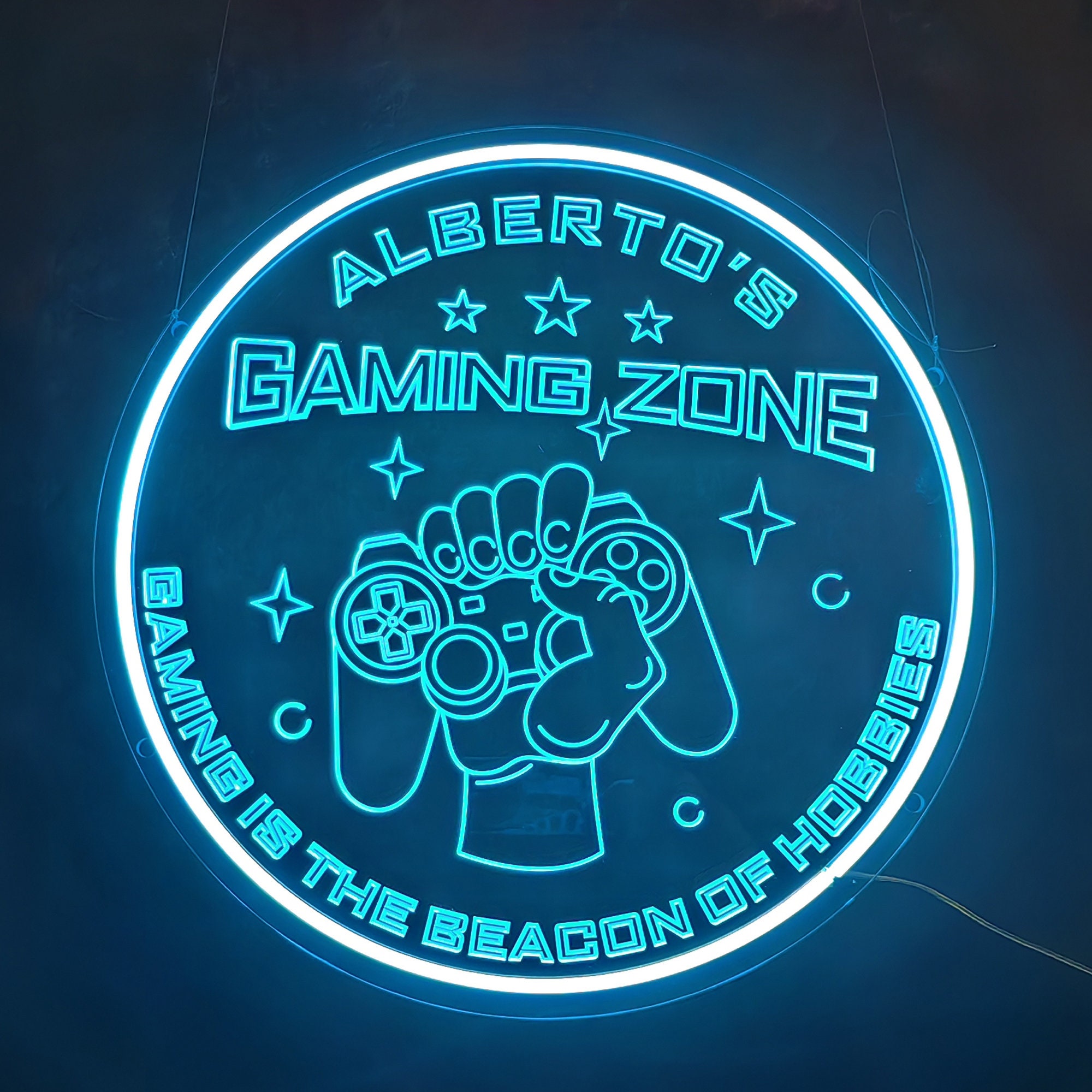 Personalized Neon Gaming Room Sign,wall Decor Custom Game Room LED Neon ...