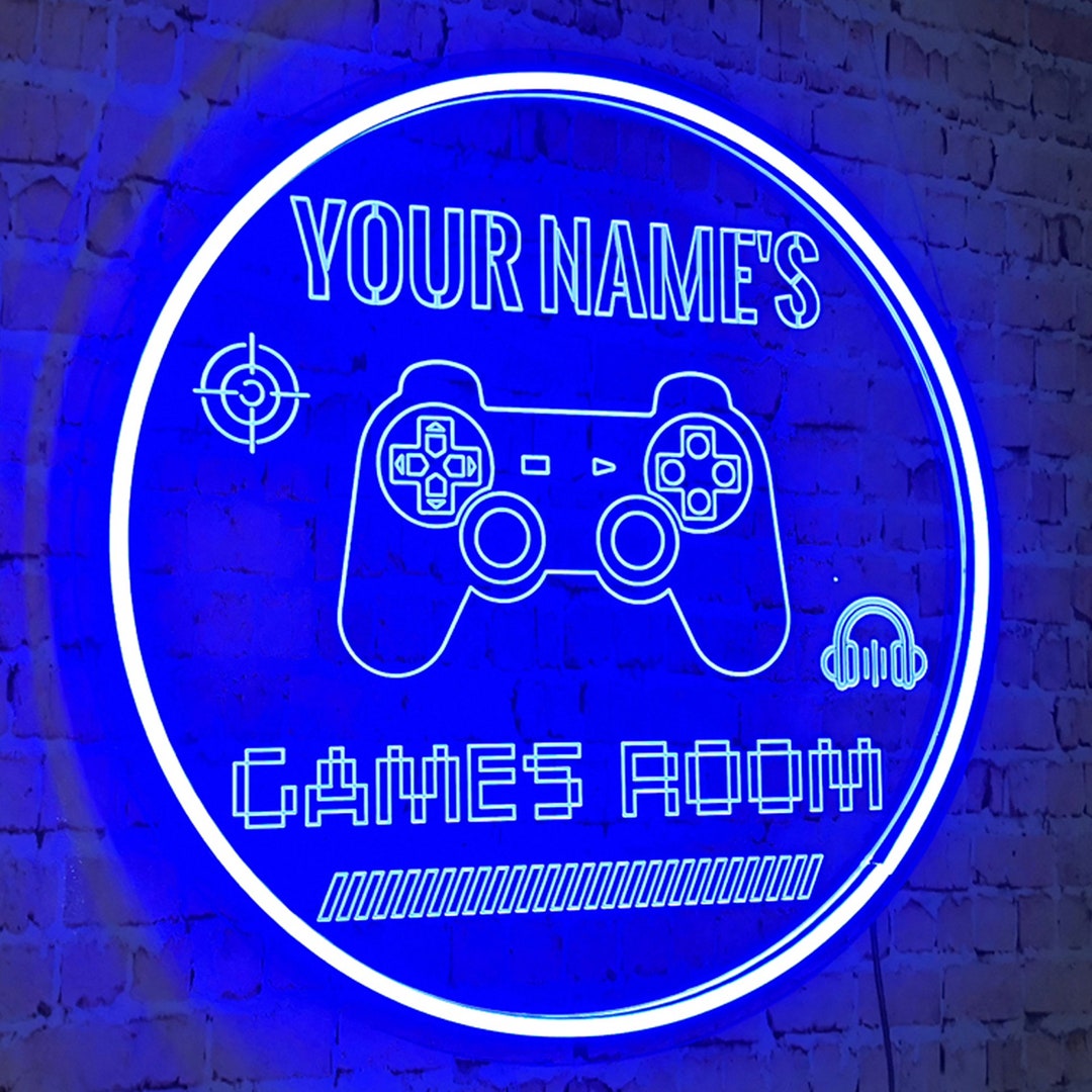 NOXTROND Custom Game Room Neon Sign Personalized Neon Gaming - Etsy