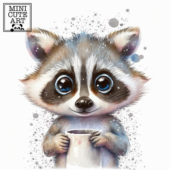 Baby Raccoon Clip Art