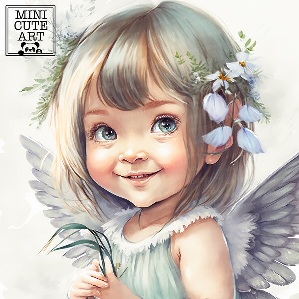 Watercolor Angel - Etsy