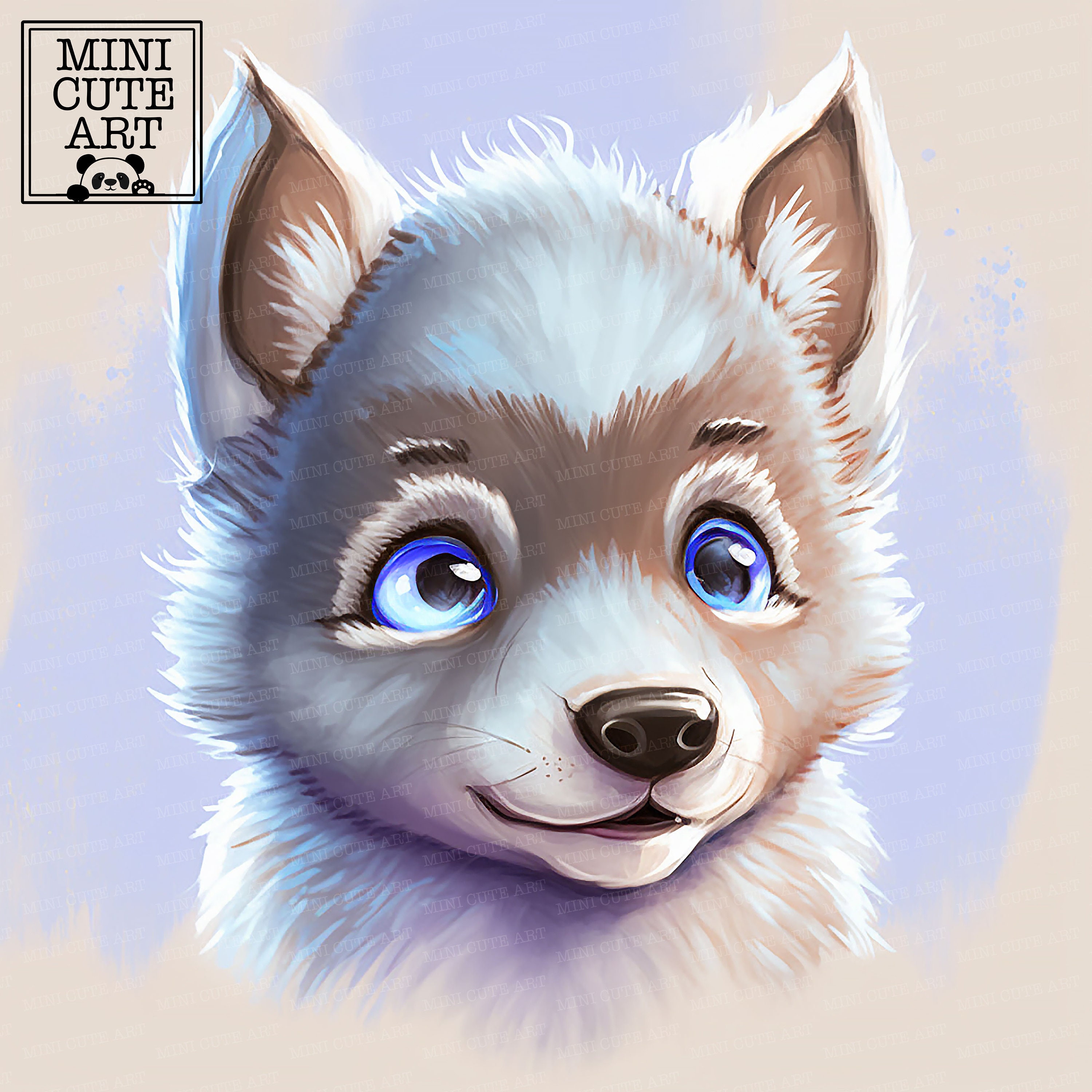 Cute Baby Anime Wolf