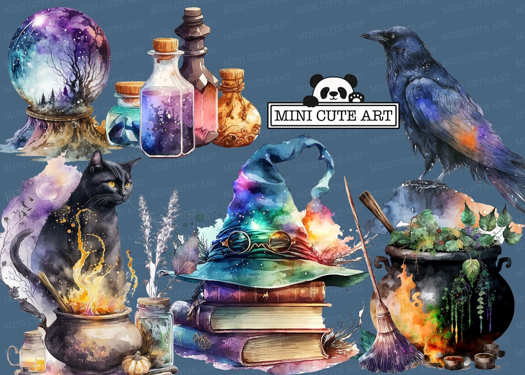 Imágenes prediseñadas mágicas, imágenes prediseñadas de brujas png ...