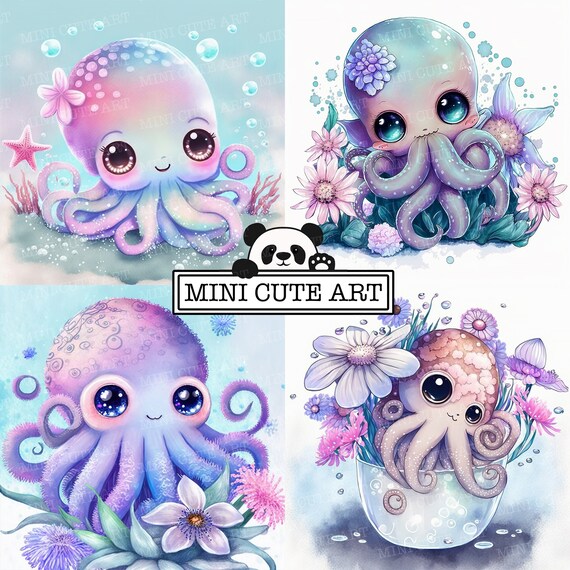 How To Draw A Cute Octopus