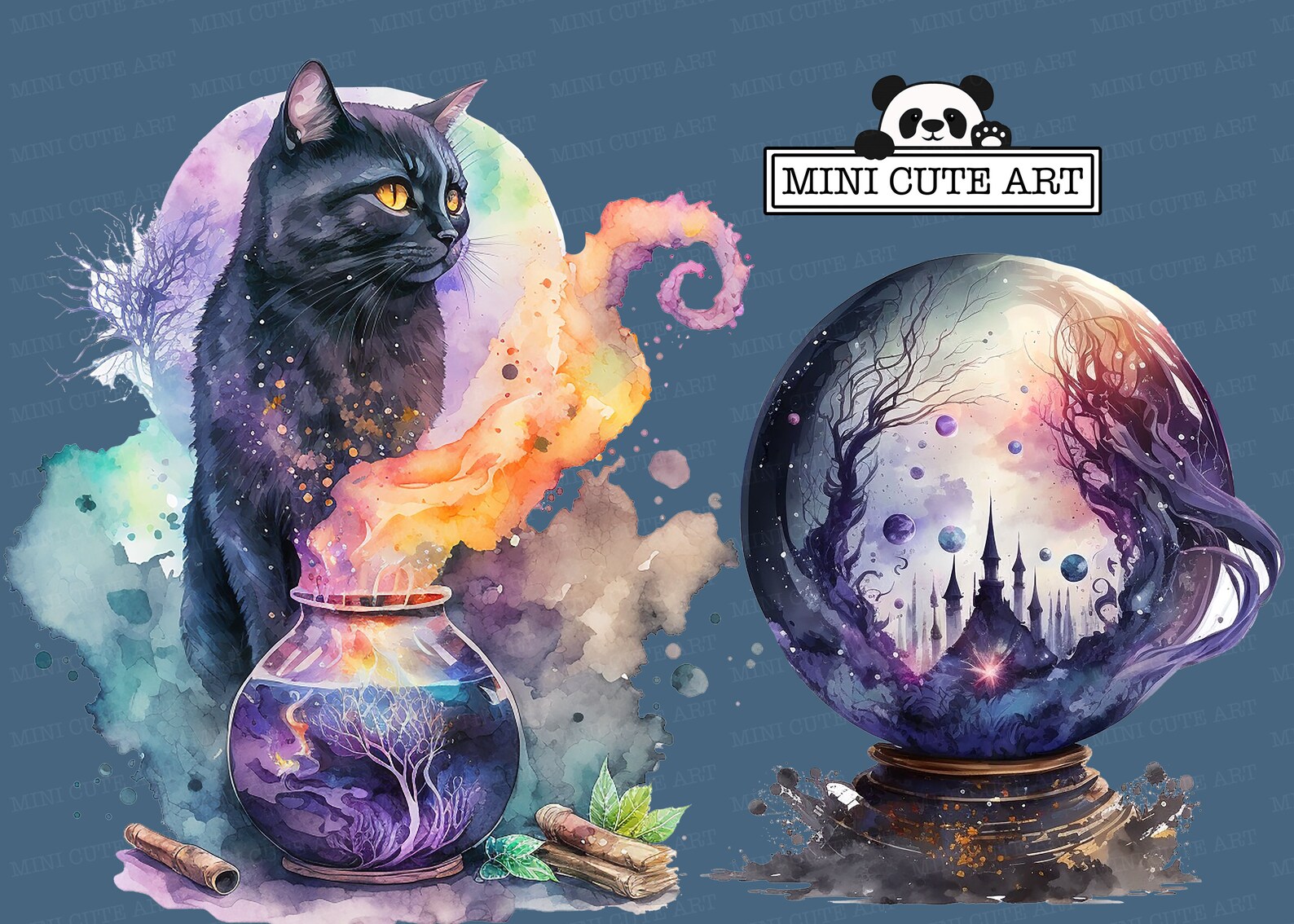 Magic Clip Art Witch Clip Art Png Magic Clip Art Mystical - Etsy UK