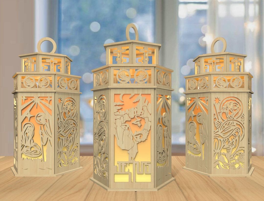 3D Jesus Lantern Laser Cut File, Bible Verse Lantern Svg, Religious ...