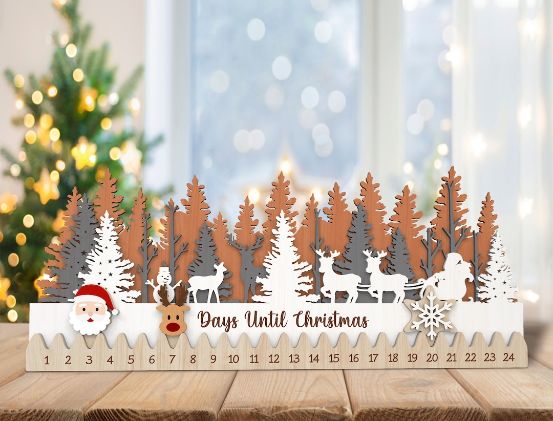 Winter Christmas Countdown Svg, Days Until Christmas Svg,christmas ...
