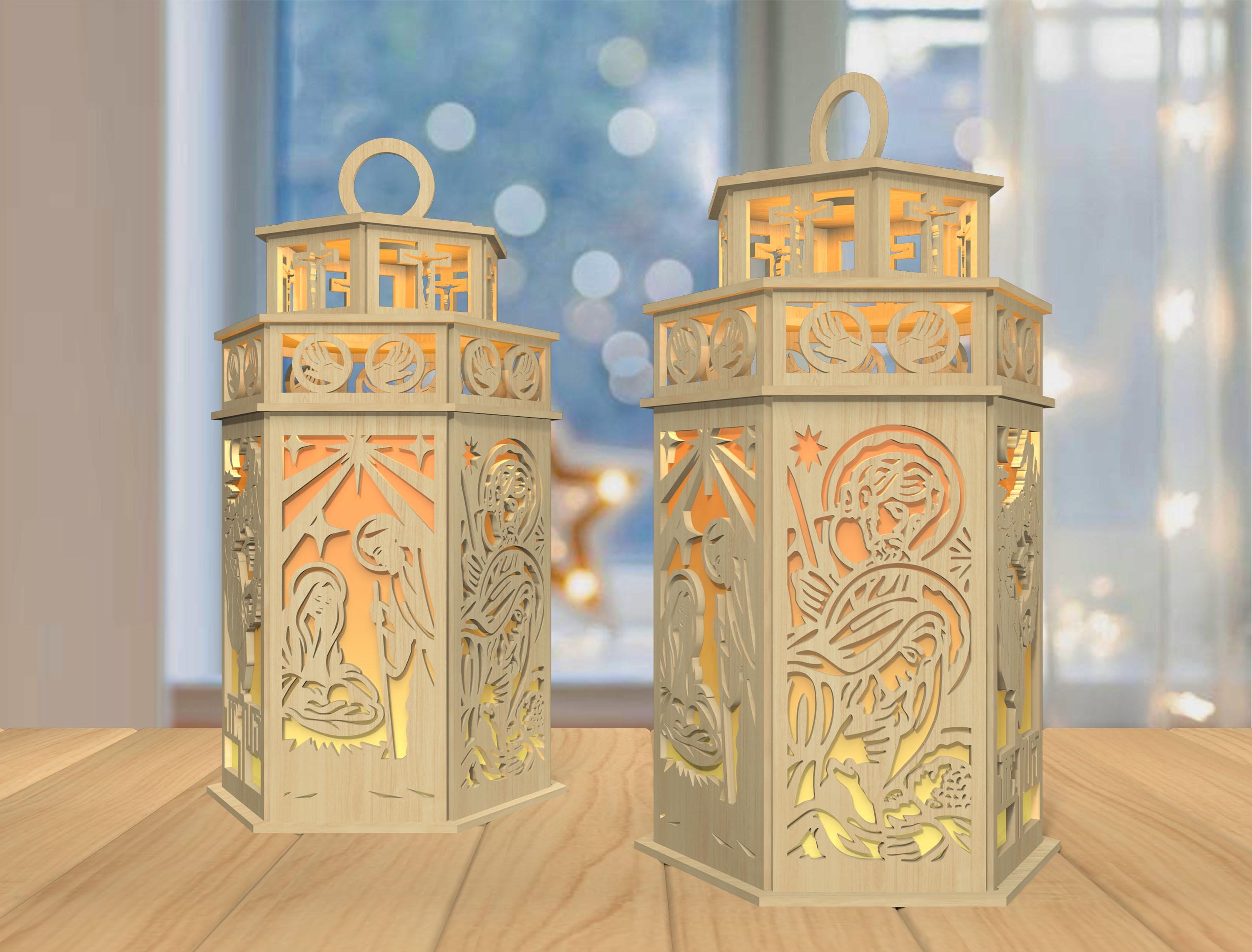 3D Jesus Lantern Laser Cut File, Bible Verse Lantern Svg, Religious ...