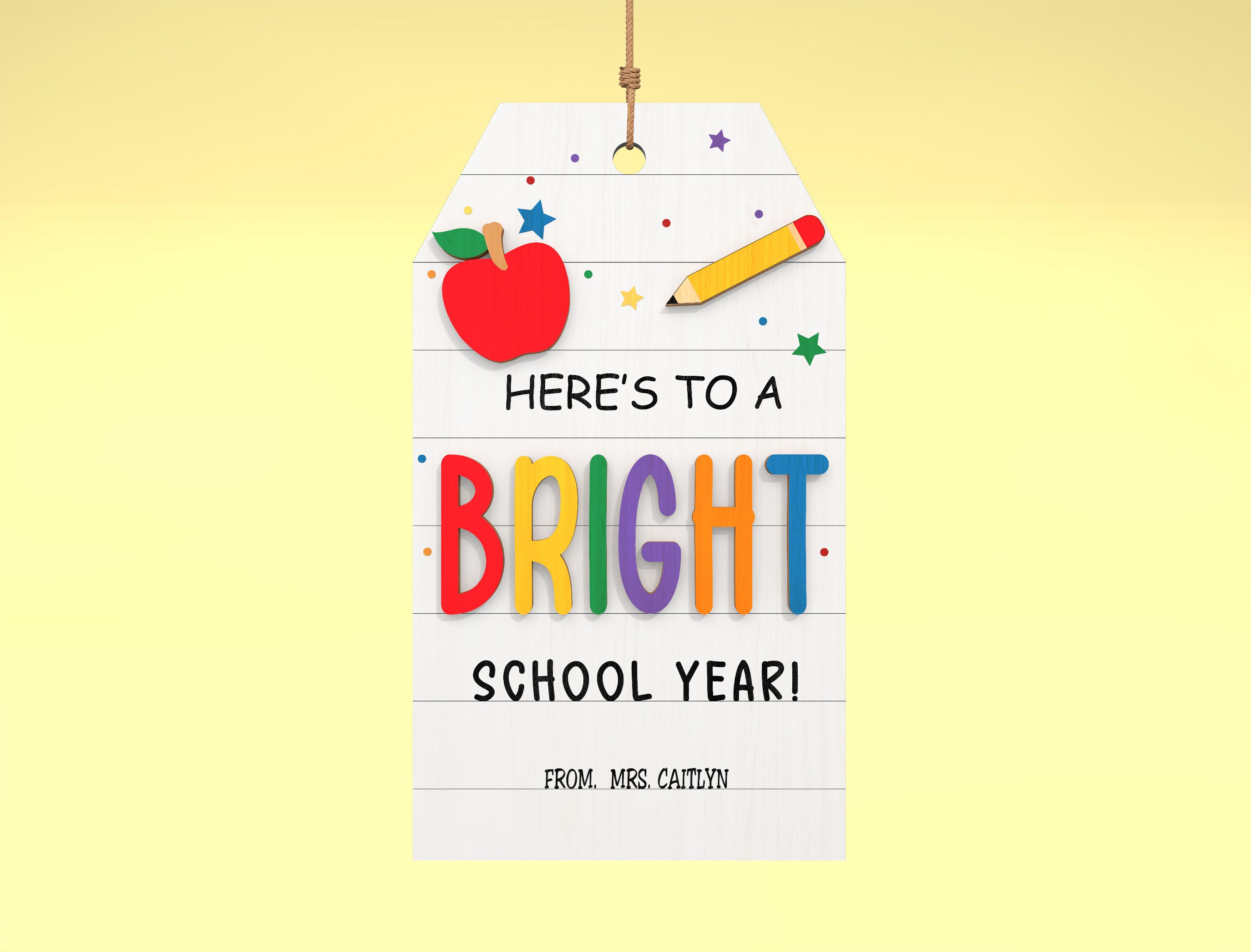 Personalized Back to School Gift Tag Svg, First Day of School Tag Svg ...
