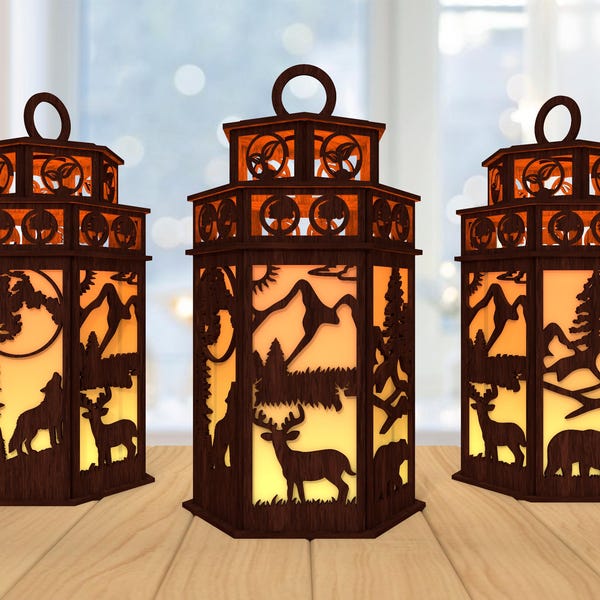 Forest Lantern - Etsy
