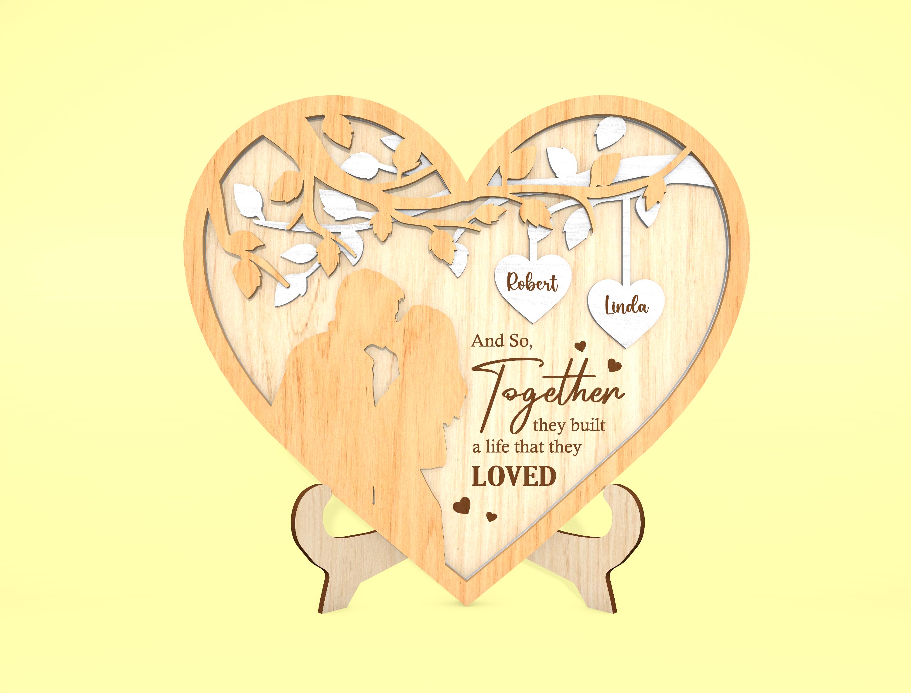 Personalized Romantic Couple Heart Sign Svg,love Couple Sign Svg ...