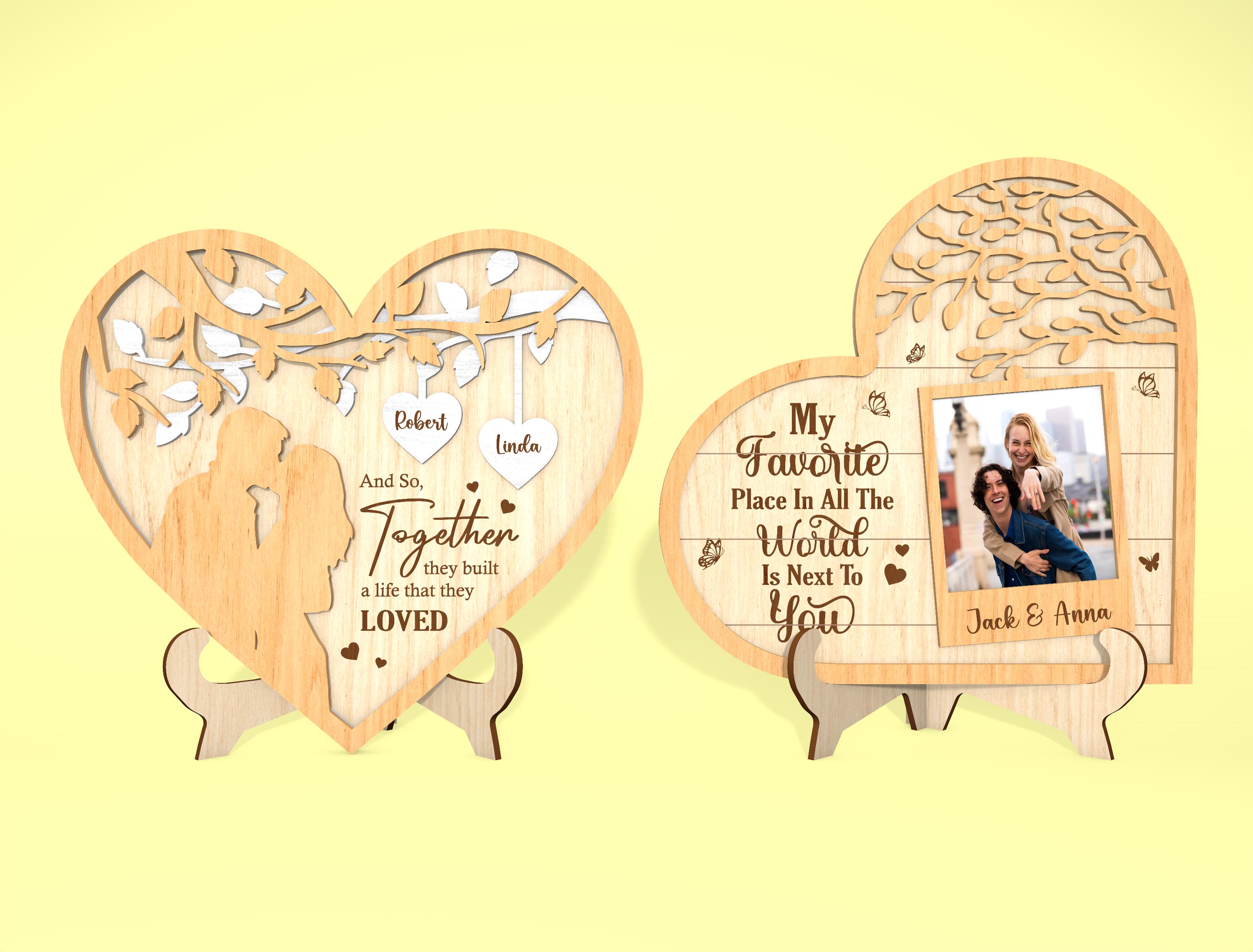 Personalized Romantic Couple Heart Sign Svg,love Couple Sign Svg ...