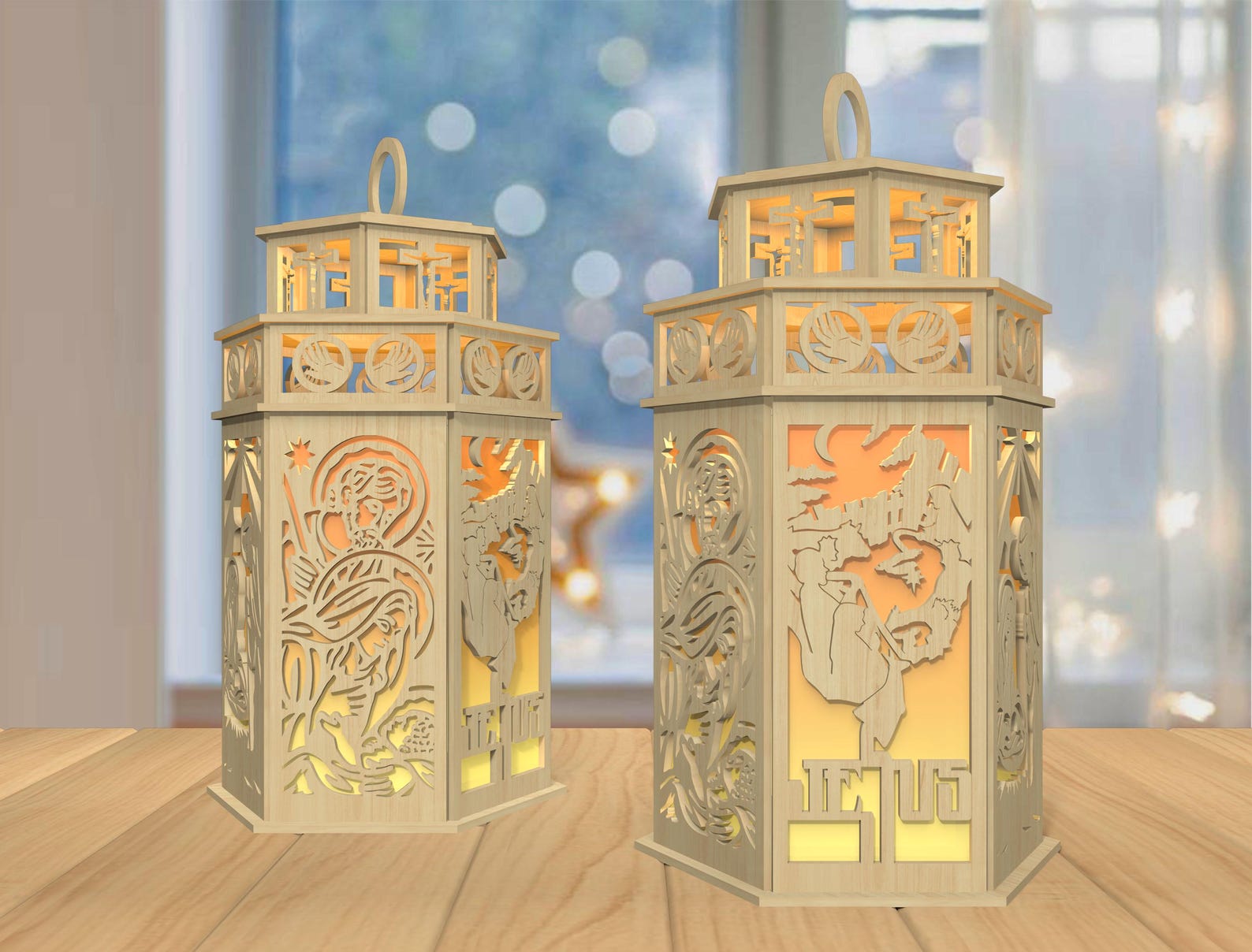 3D Jesus Lantern Laser Cut File, Bible Verse Lantern Svg, Religious ...