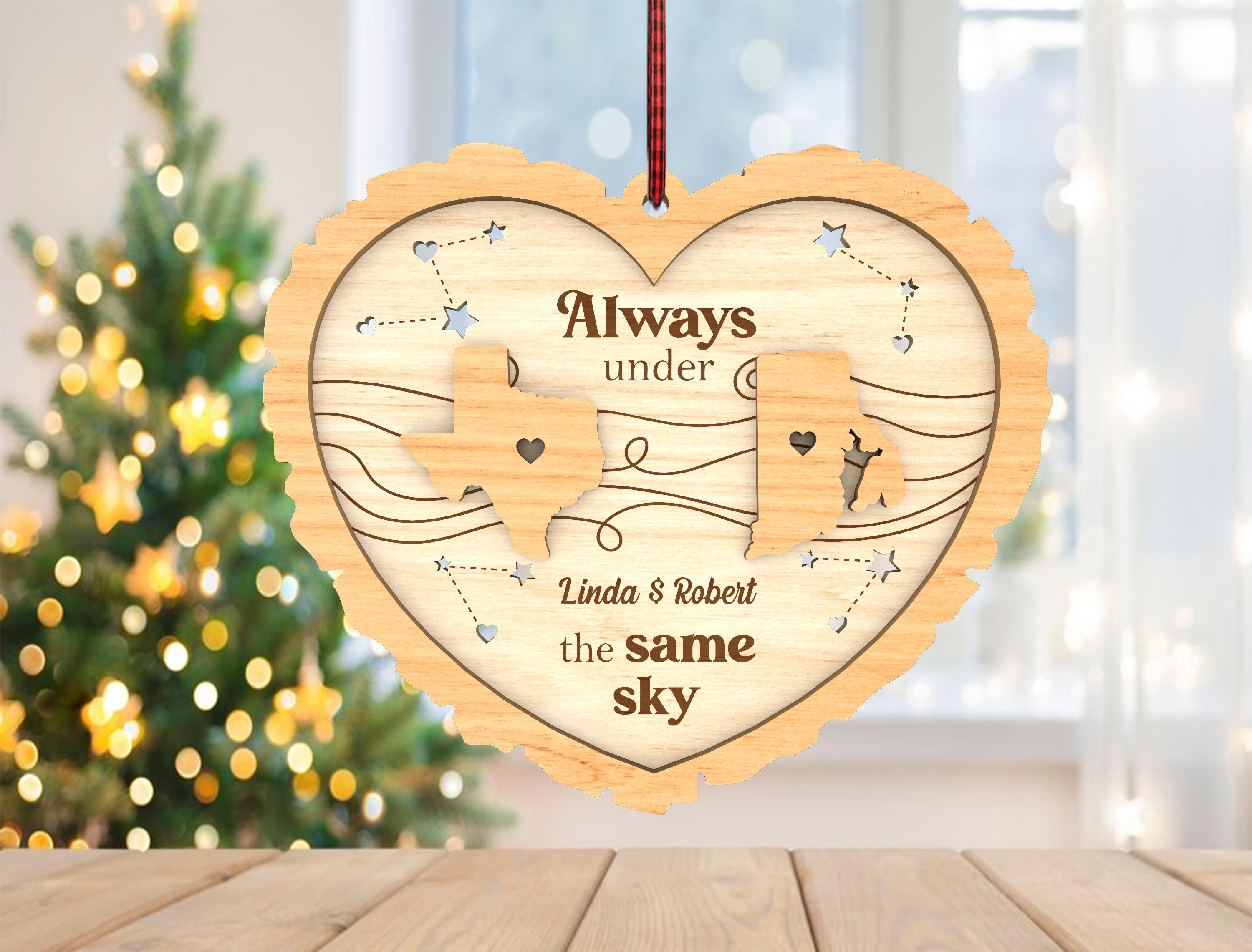 Personalized When You Are in Love the Miles Don't Matter Ornament Svg ...