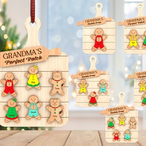Personalized Perfect Batch Family Ornament Svg, Christmas Gingerbread ...
