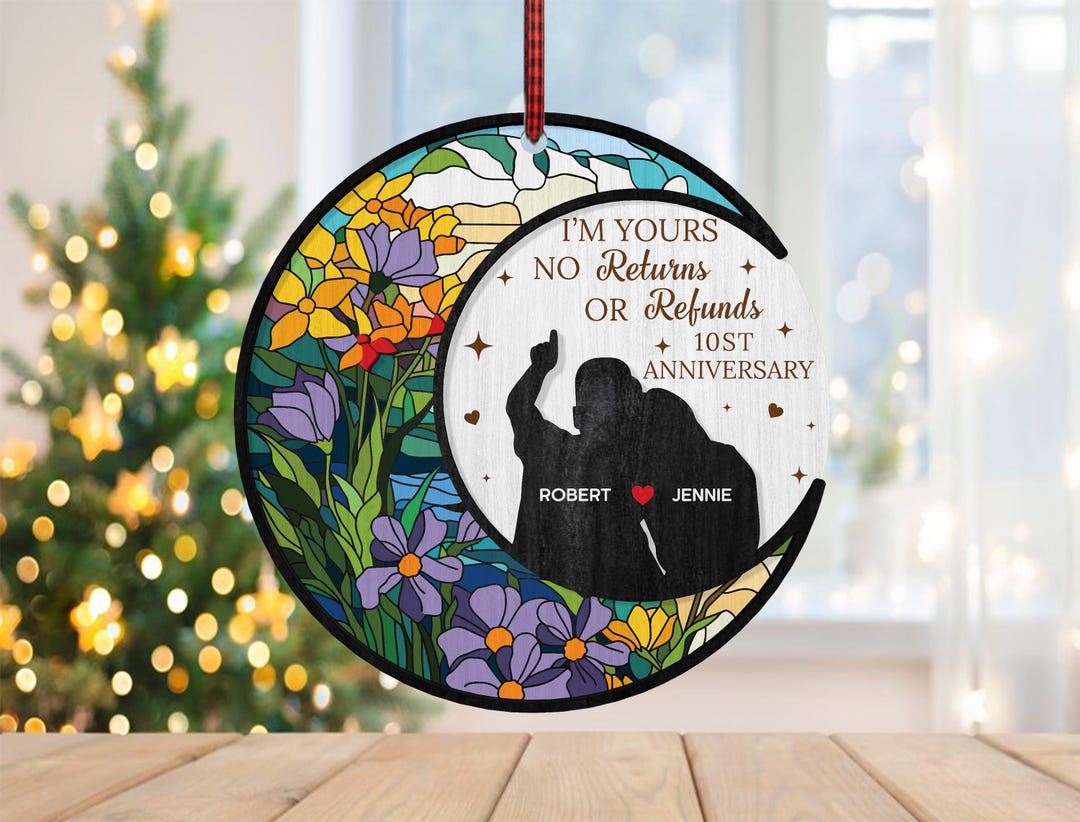 Personalized I'm Yours No Returns or Refunds Ornament Svg, Custom ...