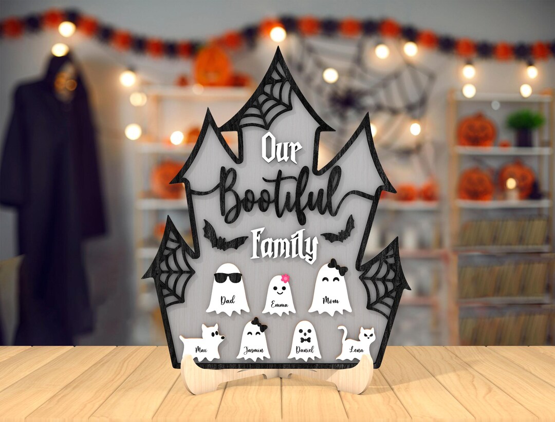 Personalized Our Bootiful Family Sign Svg,custom Ghost Svg,haunted ...