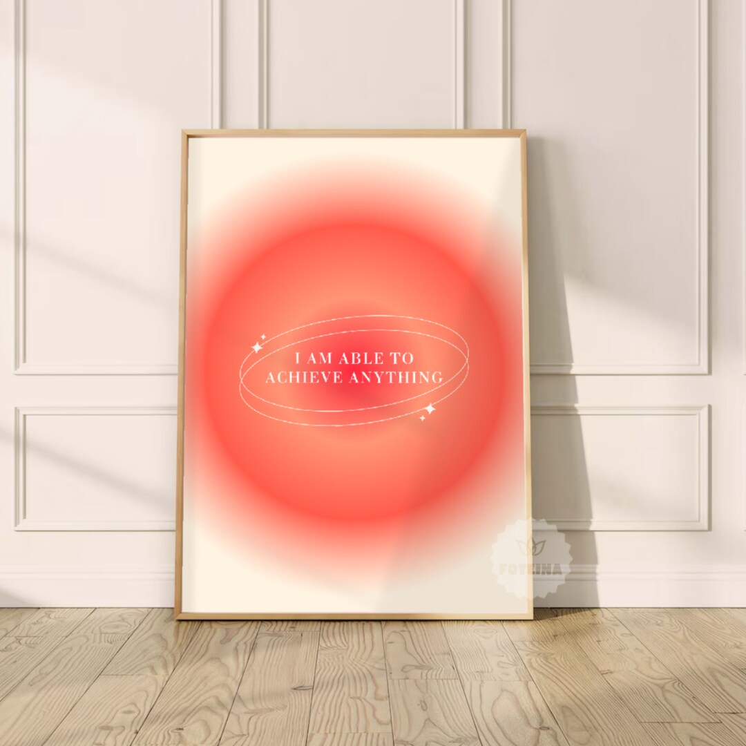 Im Able to Achieve Anything Posters, Joyful Designs, Home Decor, Office ...