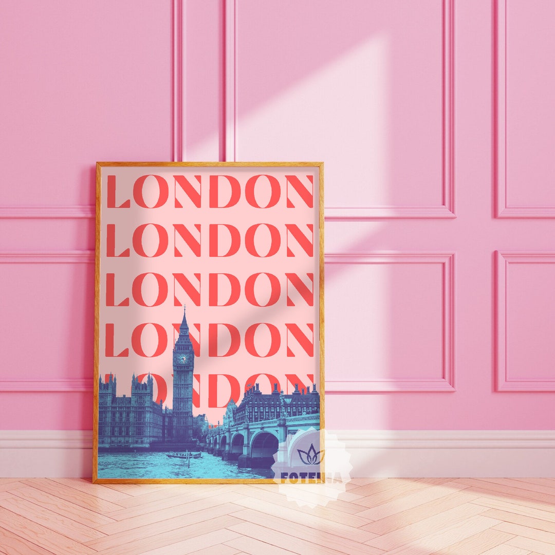 LONDON Chromatic Posters, High Quality Prints in Bamboo Frames ...