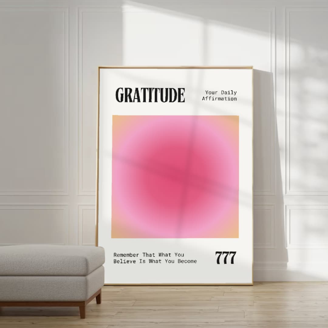 Gratitude Posters, Joyful Designs, Home Decor, Office Art, Unique Wall ...