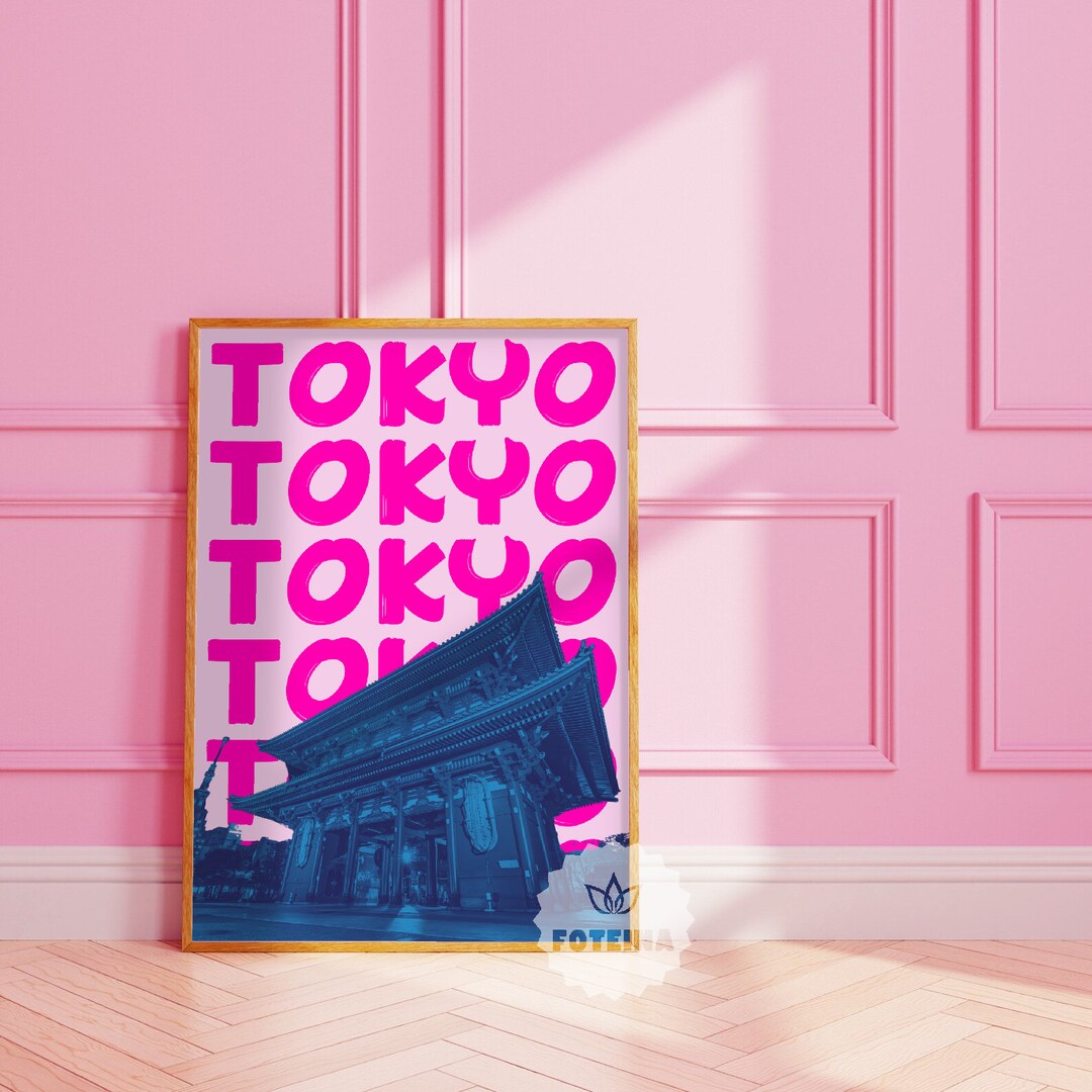 TOKYO Chromatic Posters, High Quality Prints in Bamboo Frames, Traveler ...
