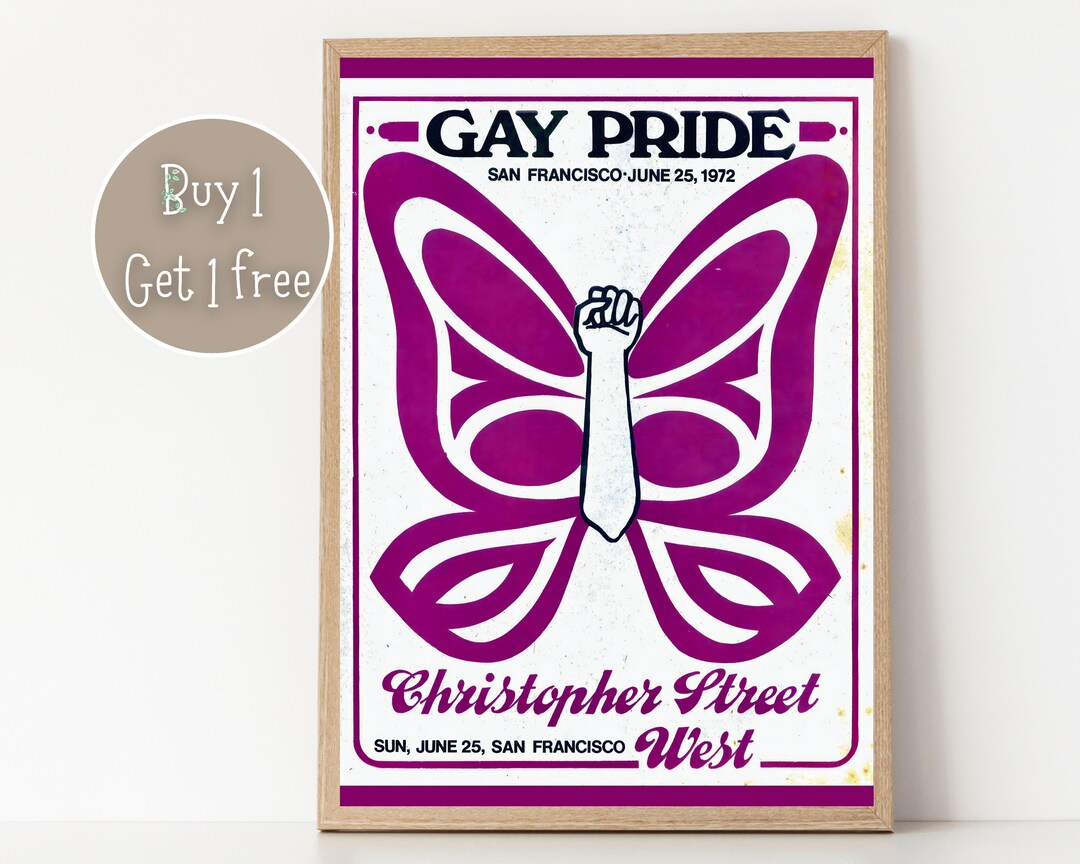 Gay Liberation Front Poster 1970 Gay Art Gay Rights Print Vintage Wall ...