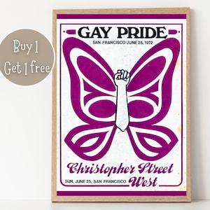 Gay Liberation Front Poster 1970 Gay Art Gay Rights Print Vintage Wall ...
