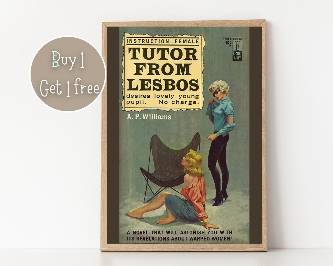 Pulp Cover Art Lesbian Pulp Poster Lesbian Art Lgbtq Lgbtqia Queer Art