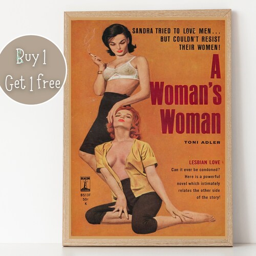 Pulp Cover Art Lesbian Pulp Poster Lesbian Art Lgbtq Etsy