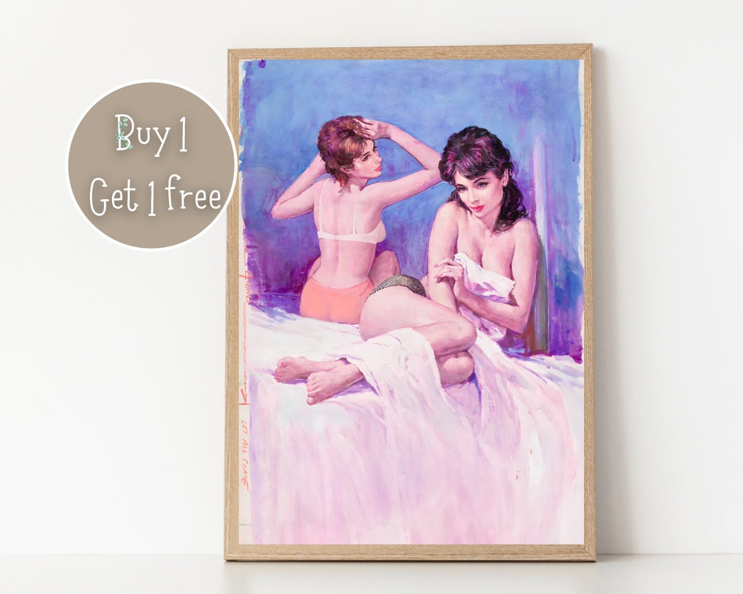 Pulp Cover Art Lesbian Pulp Poster Lesbian Art LGBTQ LGBTQIA Queer Art Print A Woman's Woman ...