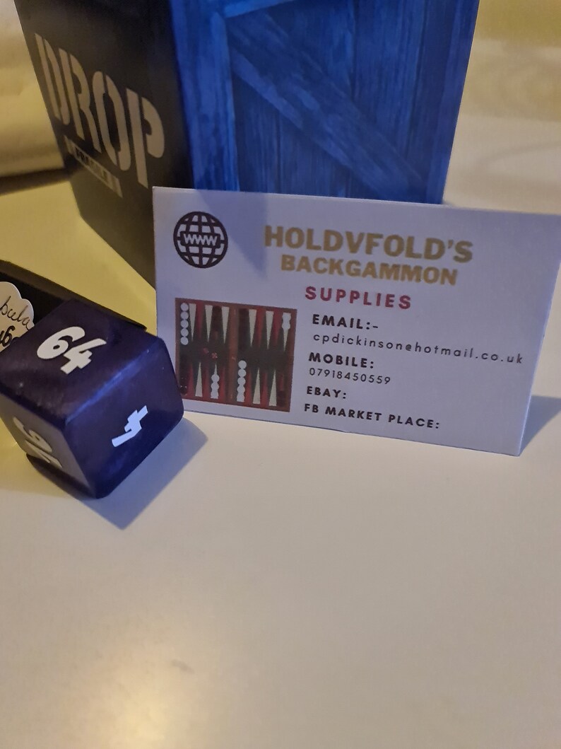 Backgammon Resin Doubling Cube Purple Nebula - Etsy