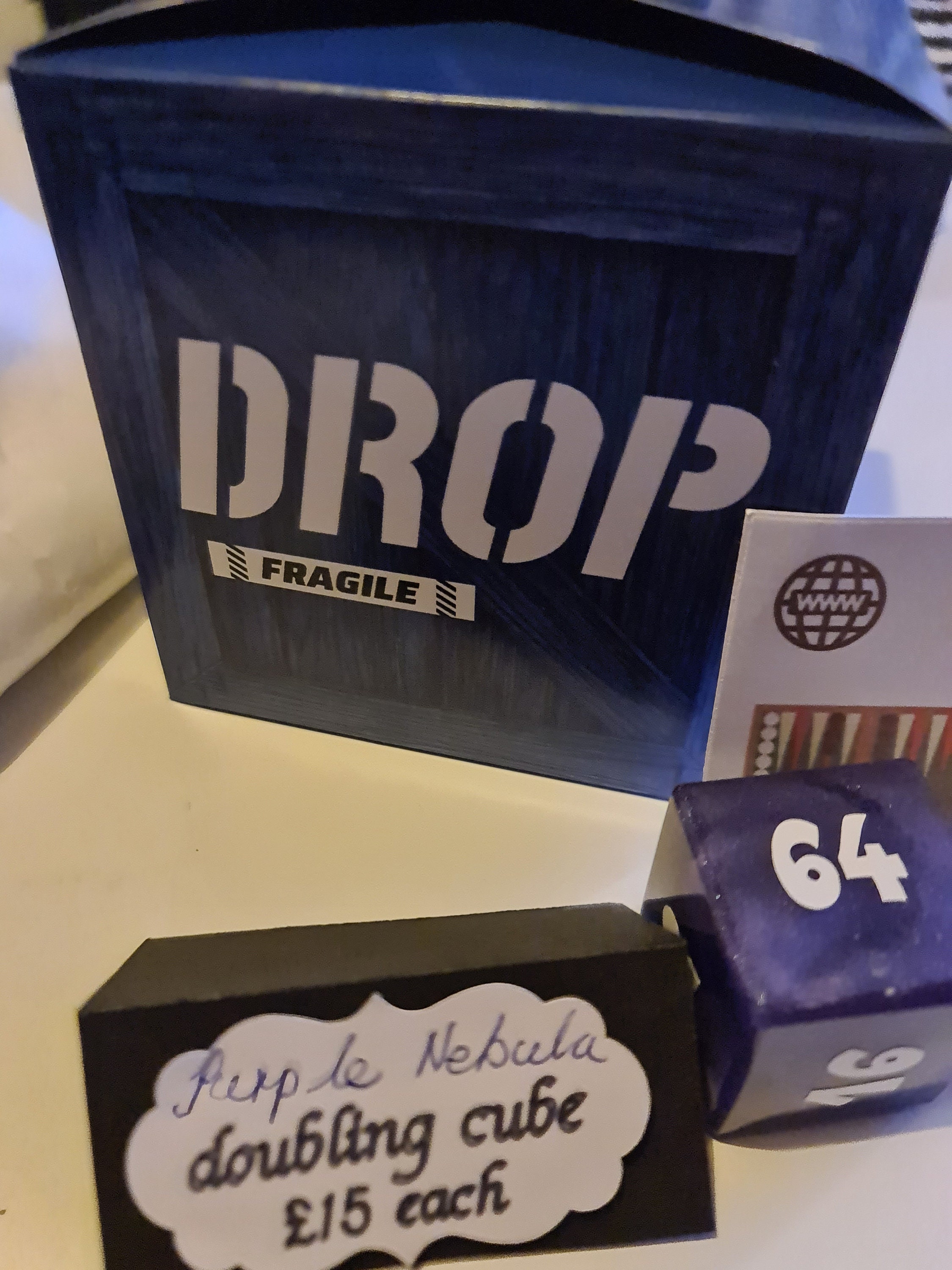 Backgammon Resin Doubling Cube Purple Nebula - Etsy