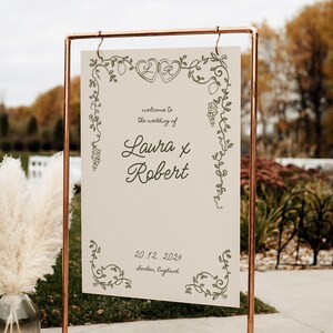 Wedding Welcome Sign | Italian Wedding Welcome | Italian Mediterranean ...