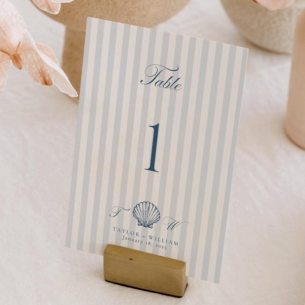 Beach Table Numbers - Etsy