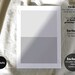 Wavy Wedding Menu and Place Card: Modern Ripple Design (digital ...