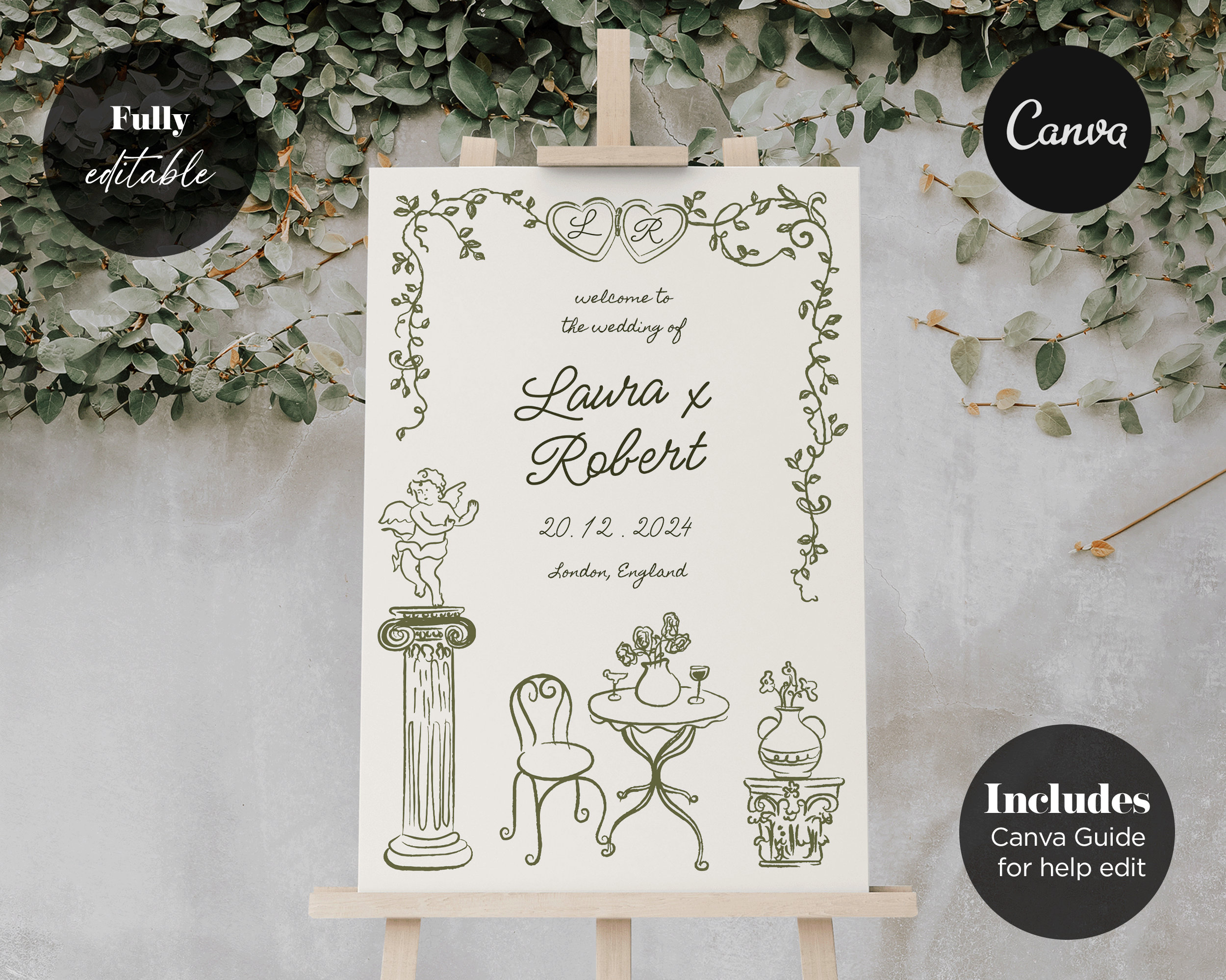 Wedding Welcome Sign Italian Wedding Welcome Italian Mediterranean ...