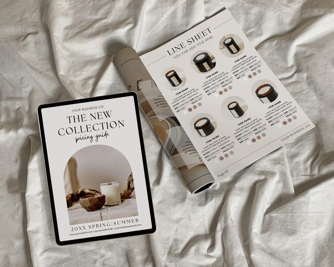 Editable Wholesale Catalog Catalogue Price Template Pricing & Service ...