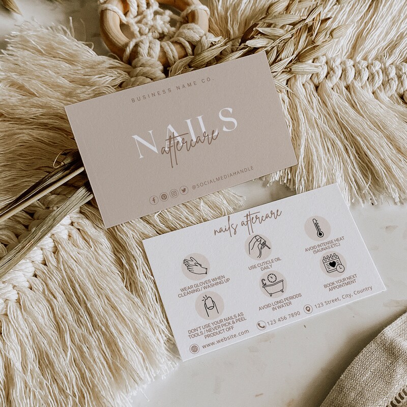 Nail Card - Etsy