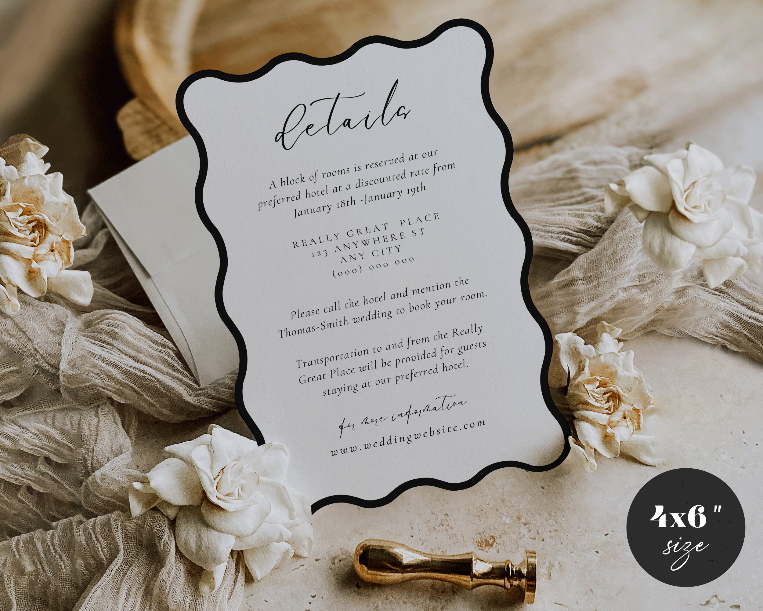 Editable Black Wavy Wedding Invitation Template Wave Wedding Invitation ...