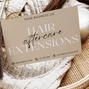 Hair Extension Aftercare Care Hair Extension Care Guide Hair Salon Care ...