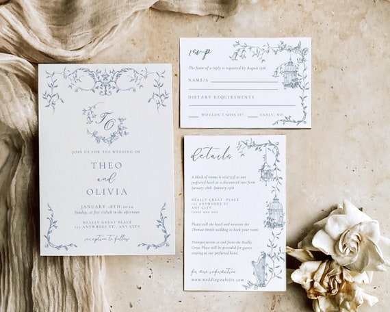 18th century wedding invitations | Beachweddingtips.com