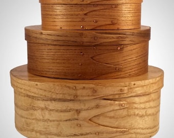 Shaker Oval Box 8 Cherry, Maple and Walnut - Etsy