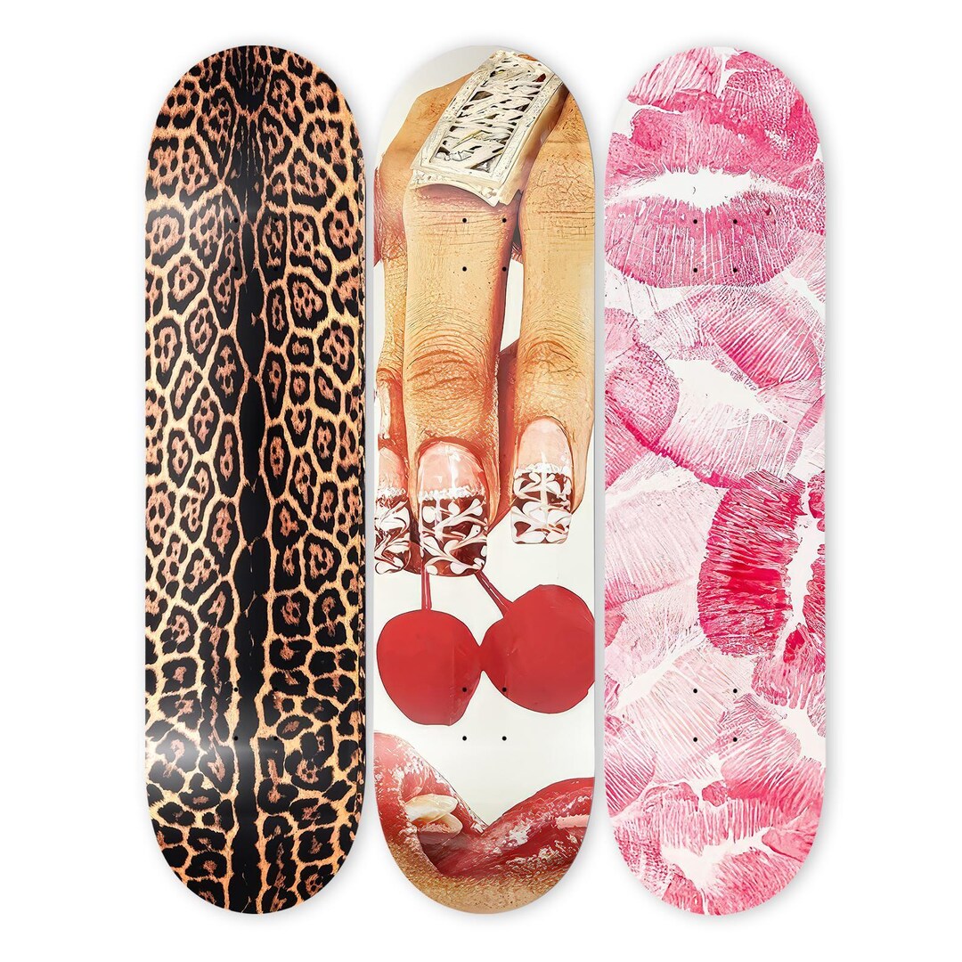 Skateboard Wall Pop Art, Pro-grade Maple Boards, Home and Office Decor ...