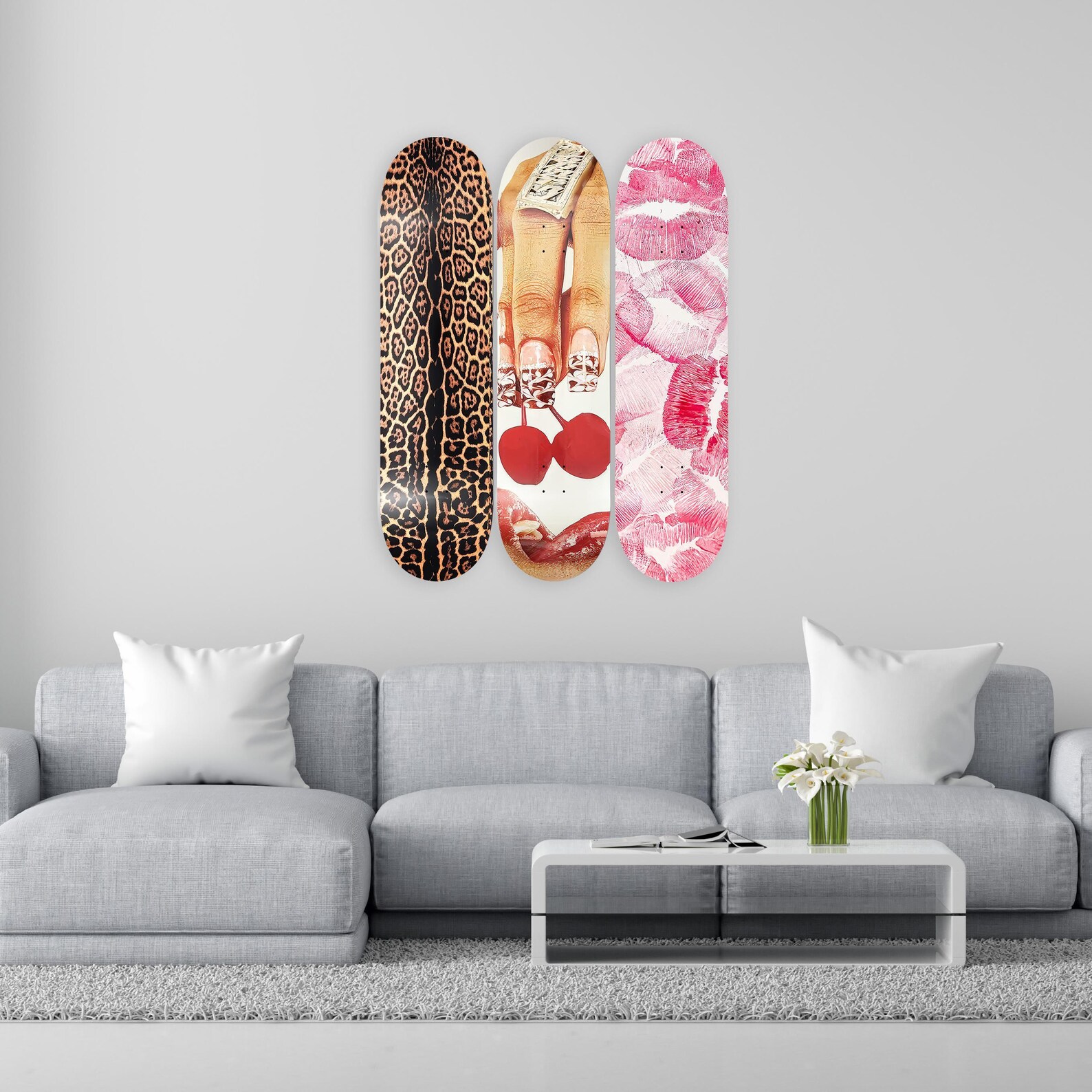 Skateboard Wall Pop Art, Pro-grade Maple Boards, Home and Office Decor ...