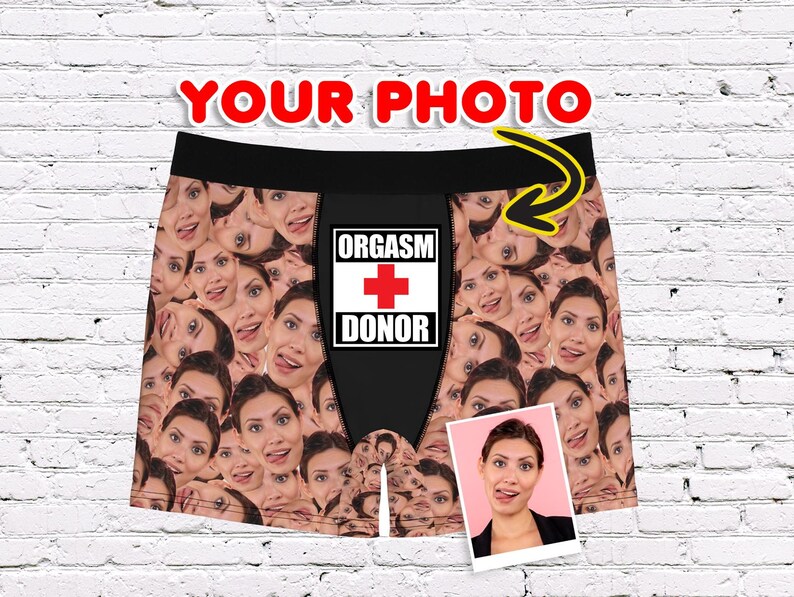 Custom Boxers With Face, Personalized Underwear With Photo, Boxers With ...