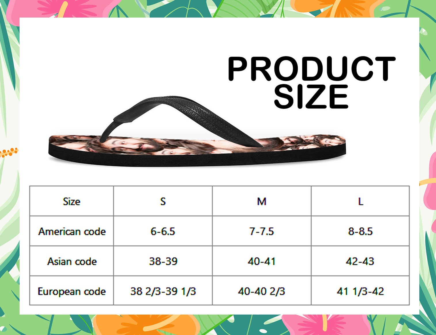 Personalized Flip Flops, Custom Photo Based Print Flipflops, Customized ...