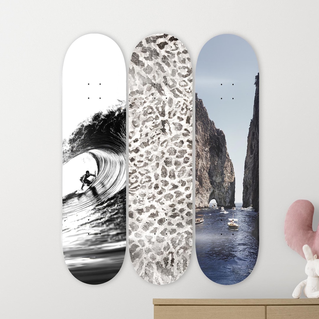 Skateboard Wall Pop Art, Pro-grade Maple Boards, Home and Office Decor ...