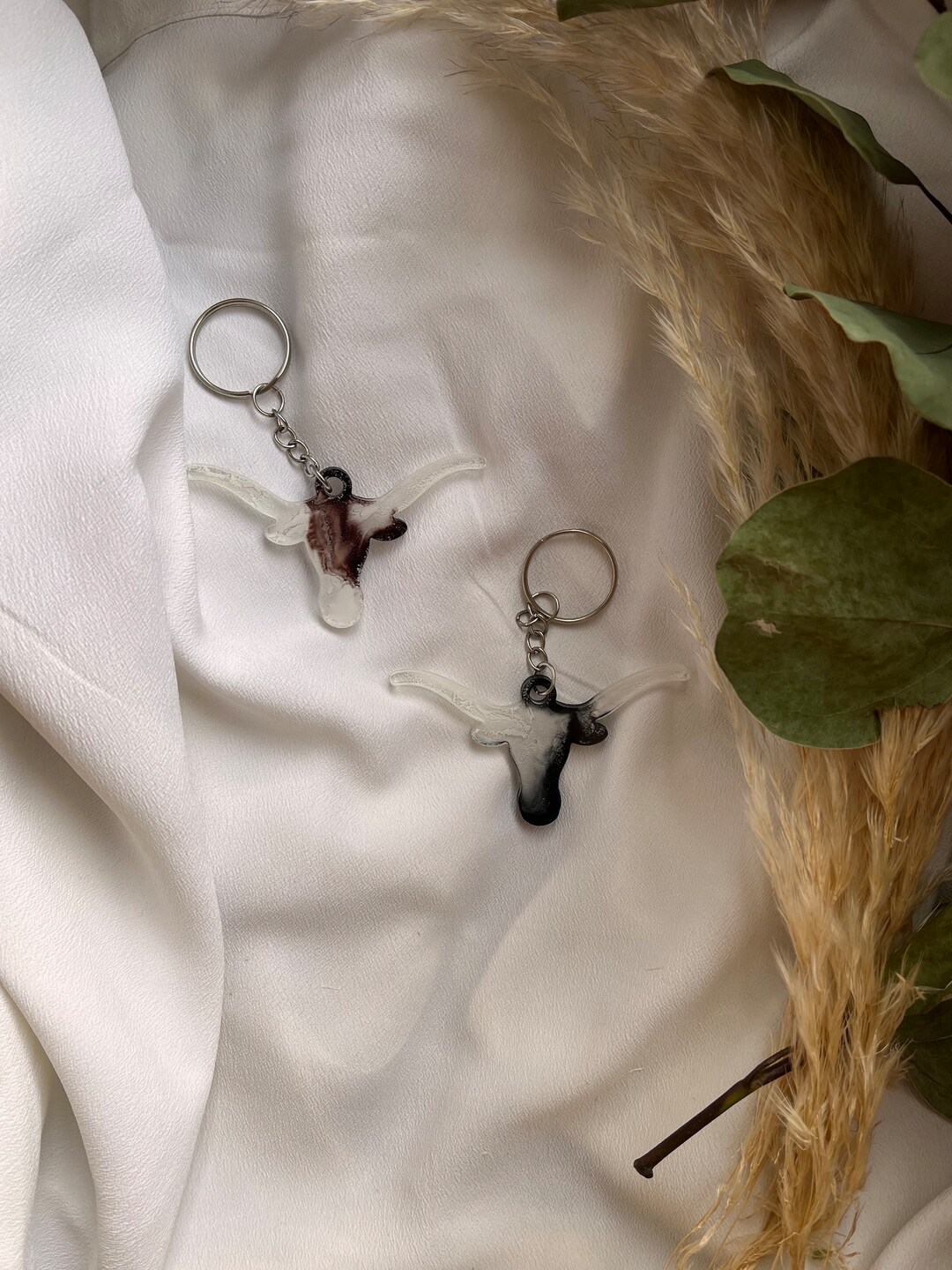 Longhorn Keychain- Cow Keychain- Farm Keychain- Backpack Keychain ...