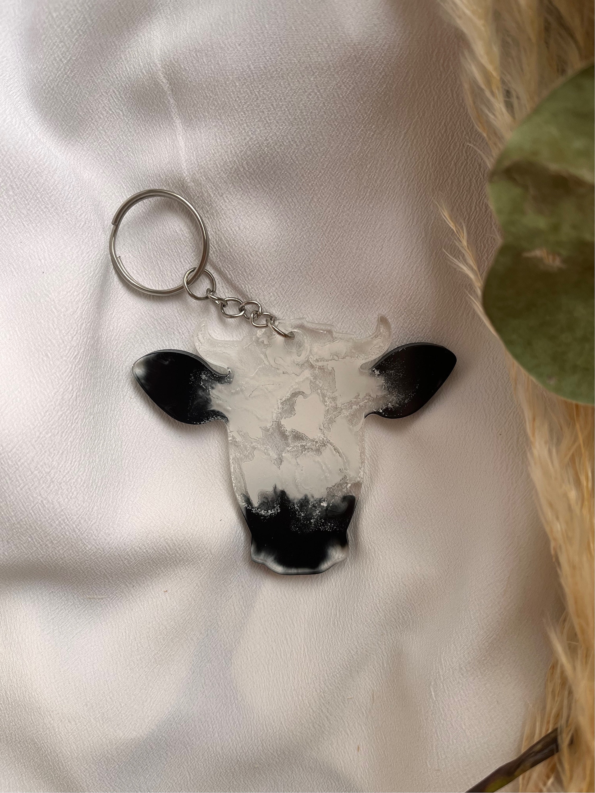 Horned Heifer Keychain- Cow Keychain- Farm Keychain- Backpack Keychain ...