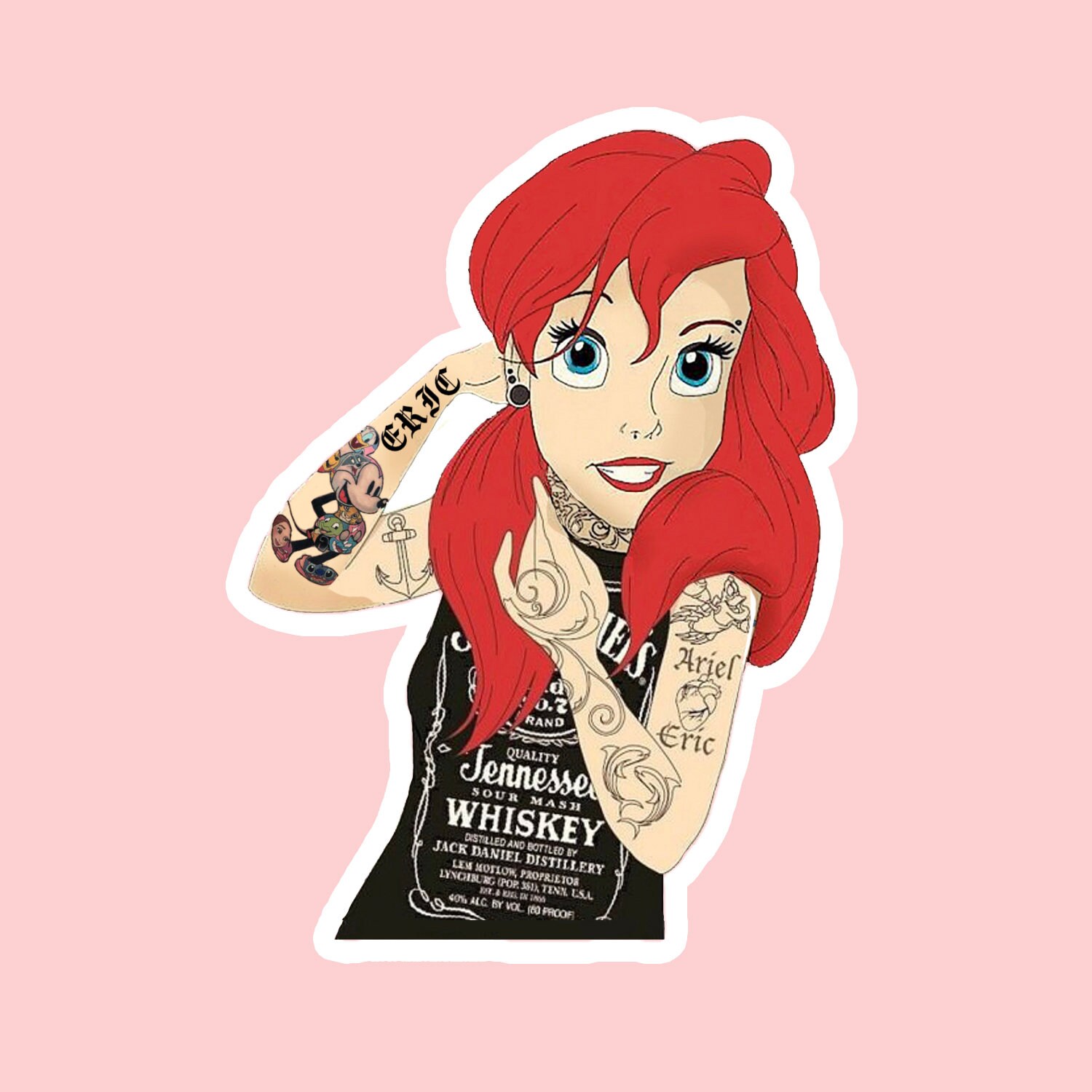 Punk Little Mermaid Drawings