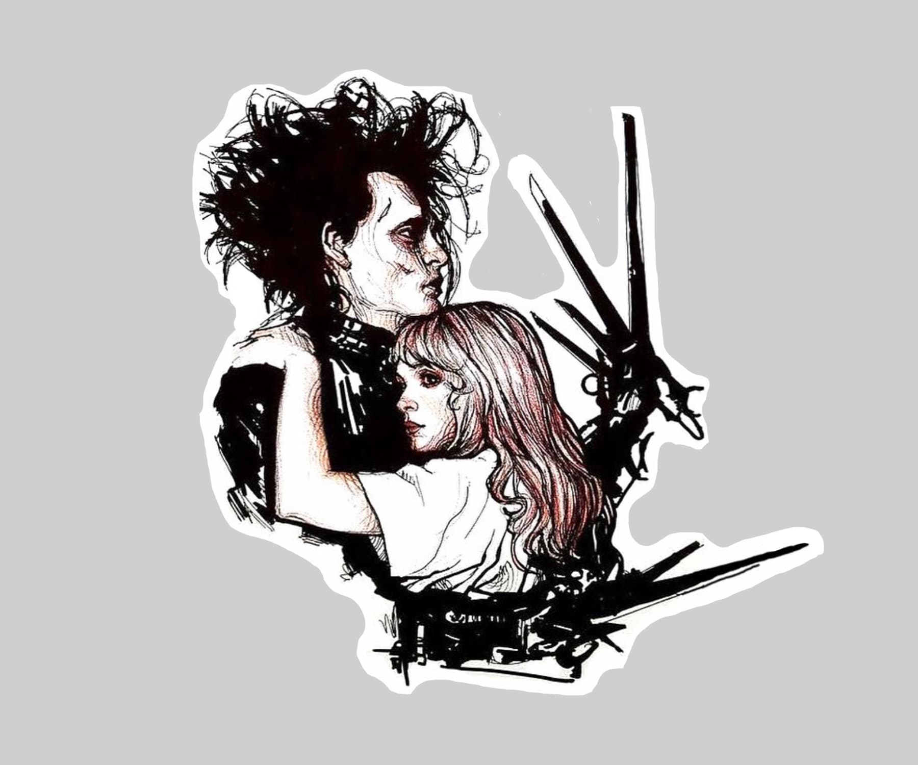 Edward Scissorhands And Kim Hug